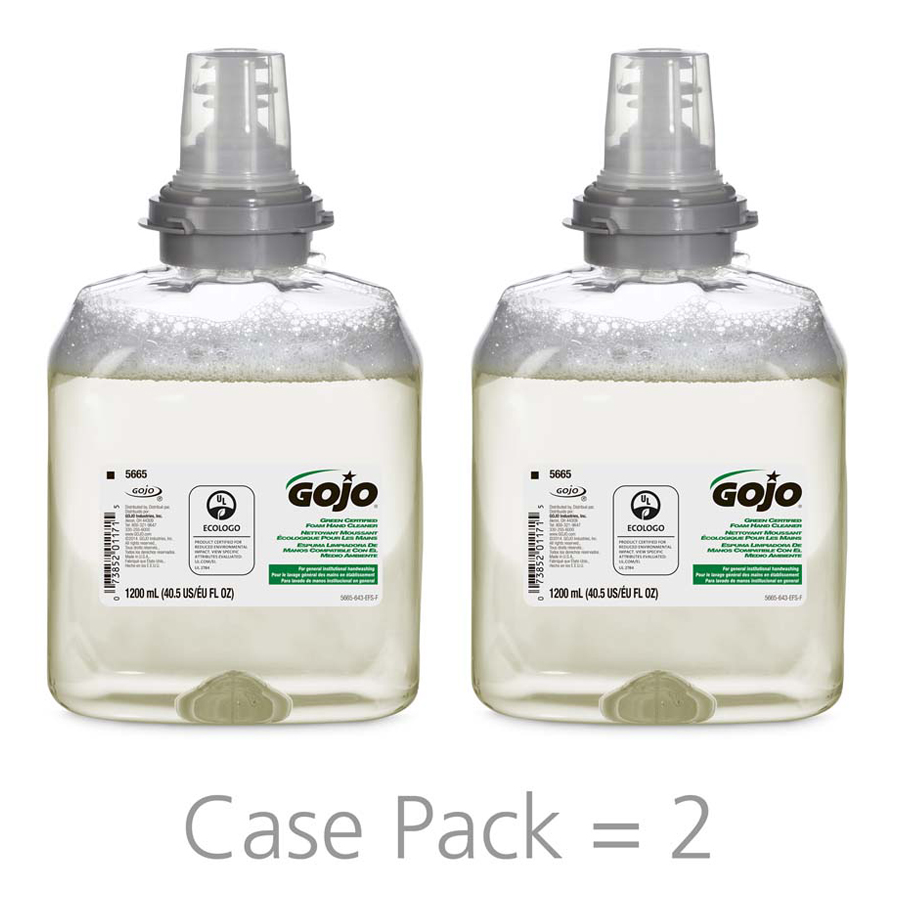 Schilling Supply | Gojo Foam Soap TFX Green Cert 1200Ml 2/cs