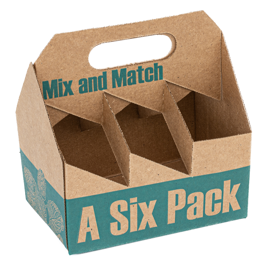 Schilling Supply | Corrugated 6-Pack Mix & Match Beer Carrier 75/cs